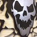 Metal Skull Checkered Flag Wall Hanging Winners Circle Grim - Etsy