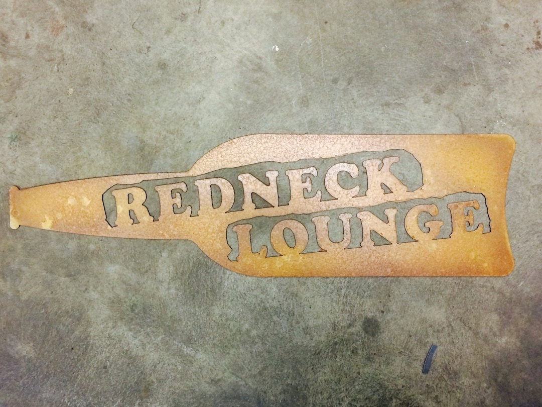 Metal REDNECK LOUNGE Sign 24" X 7" - Etsy