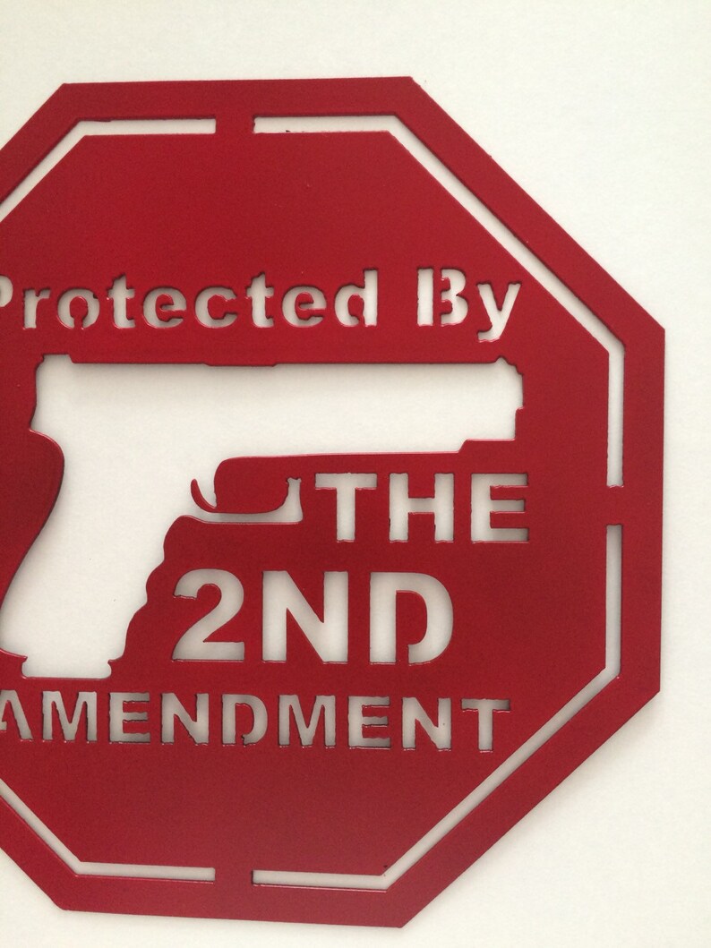 Metal Protected by the 2nd Amendment Security Sign Octogon - Etsy