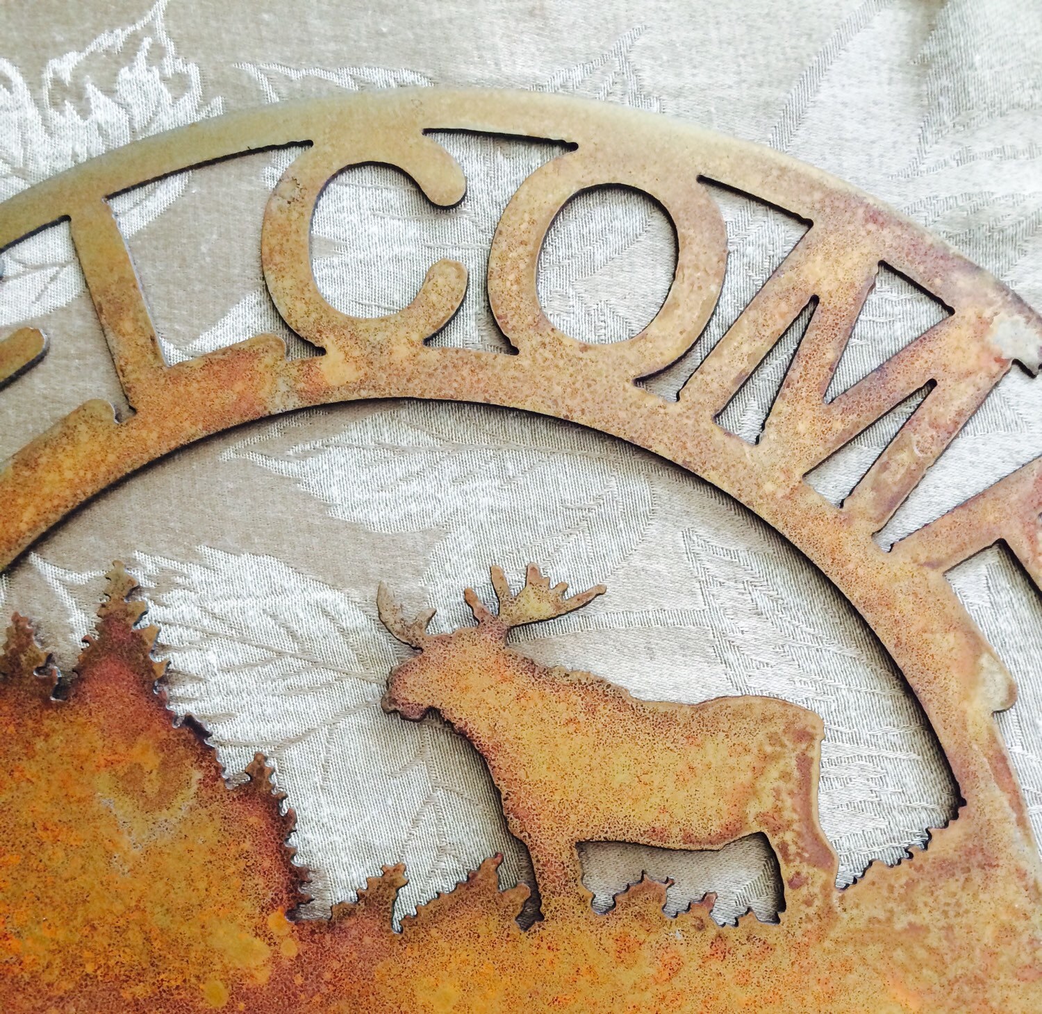 Metal Moosely Welcome Sign ~ Personalized - Etsy