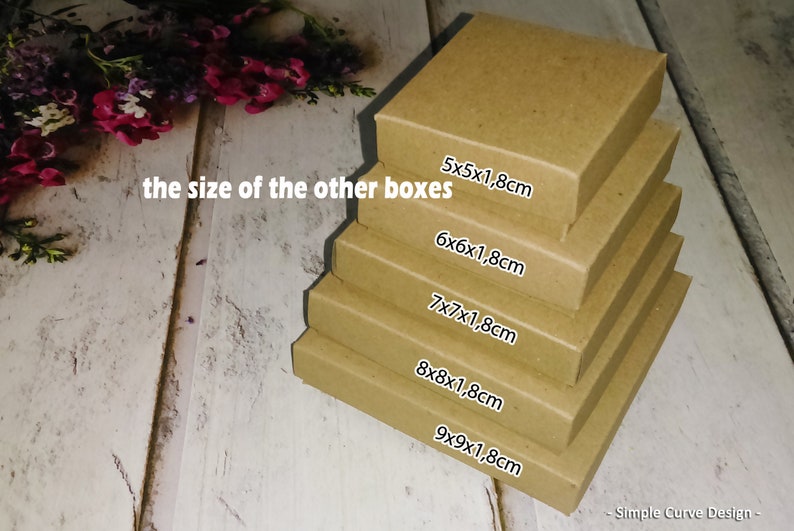 Printable Jewelry Box Pattern 5cm X 5cm X 1,8 Cm / Box Template / Paper ...
