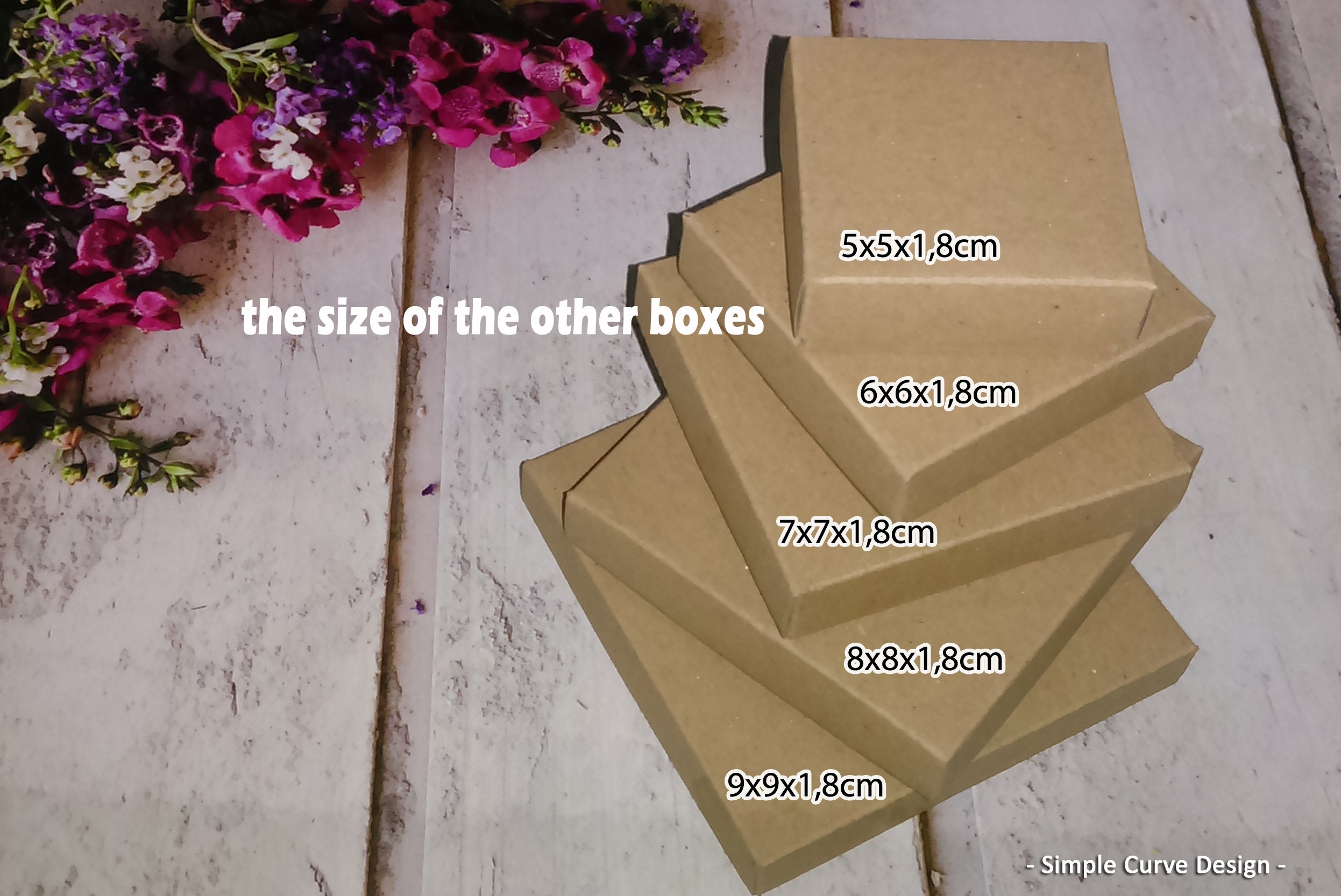 Printable Jewelry Box Pattern 5cm X 5cm X 1,8 Cm / Box Template / Paper ...