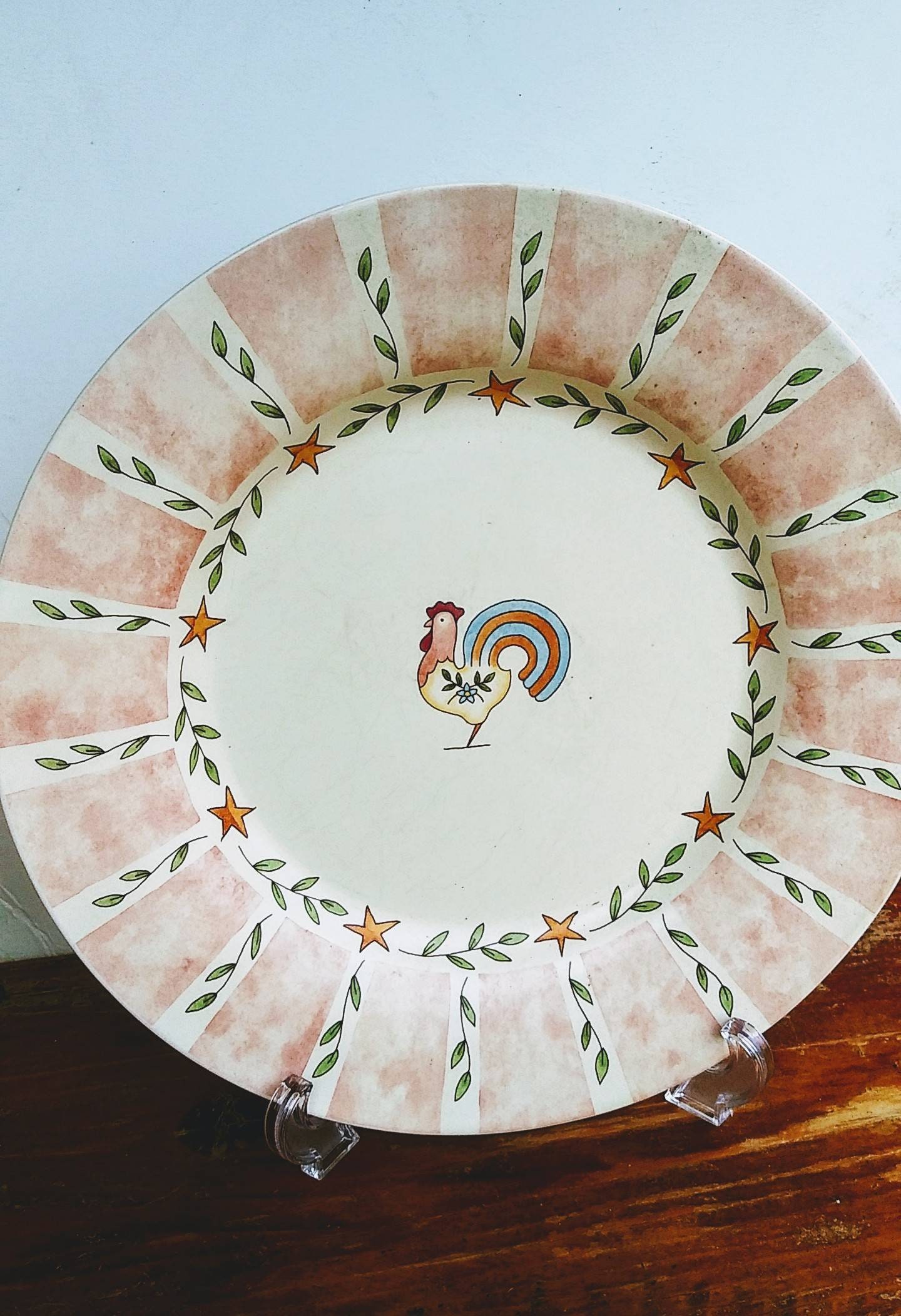 Russ Berrie & Company Ceramic Rooster Plates a Set of 2 11 - Etsy Australia