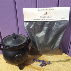 Witches Black Salt, Portable Protection, Spiritual Cleansing ...