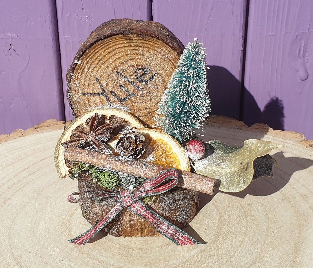 Snow Yule Tree Decor, Yuletide Decoration, Winter Solstice, Wiccan ...