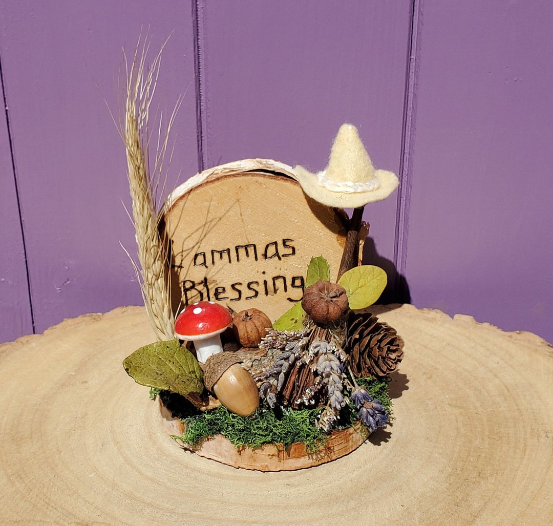 Wheat Blessings Sign, Lammas Decoration, Lughnasadh Decor, Harvest ...