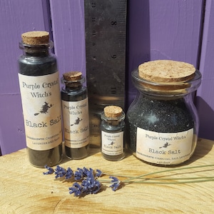 Witches Black Salt, Portable Protection, Spiritual Cleansing ...
