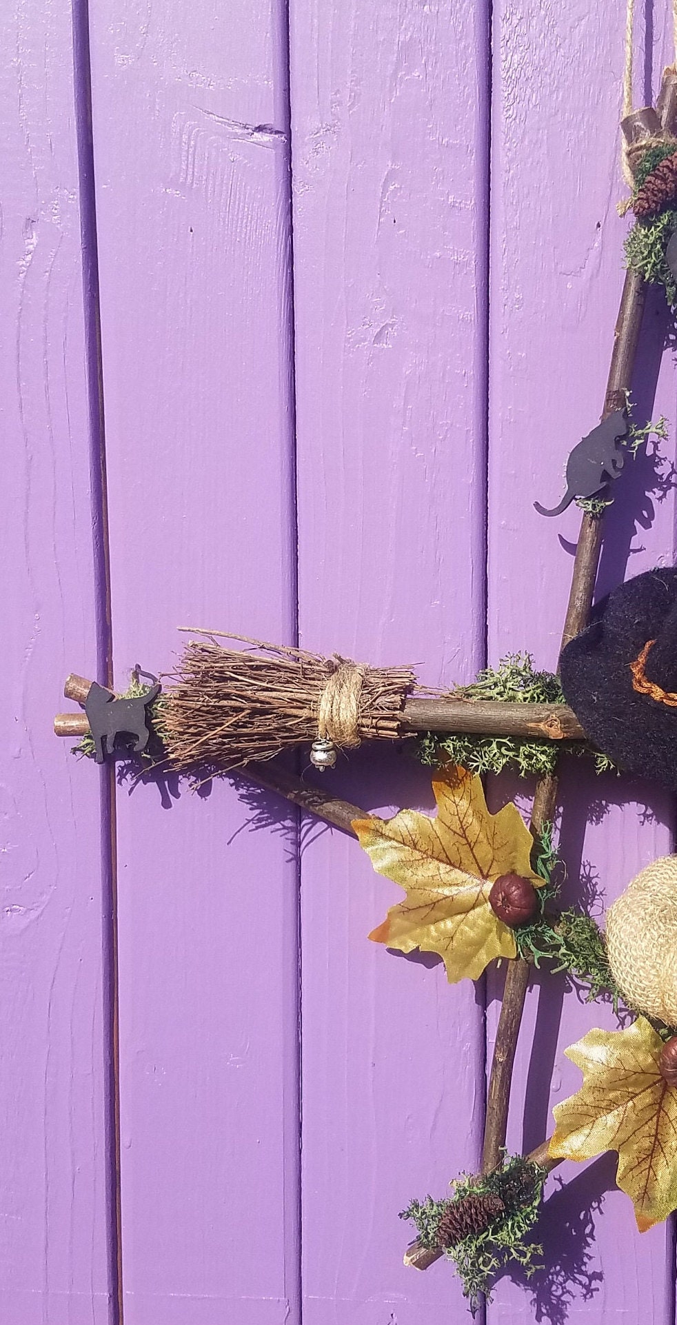 Witchy Cat Pentacle Familiar Lives Here Wiccan Pentagram - Etsy UK