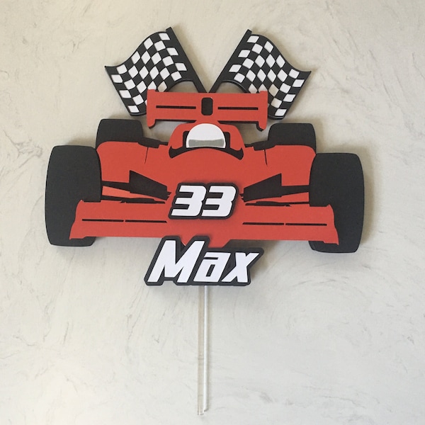 Race Car Topper - Etsy