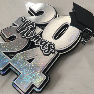 Custom Graduation Cake Topper With 4 Lights, Class of 2024 ...