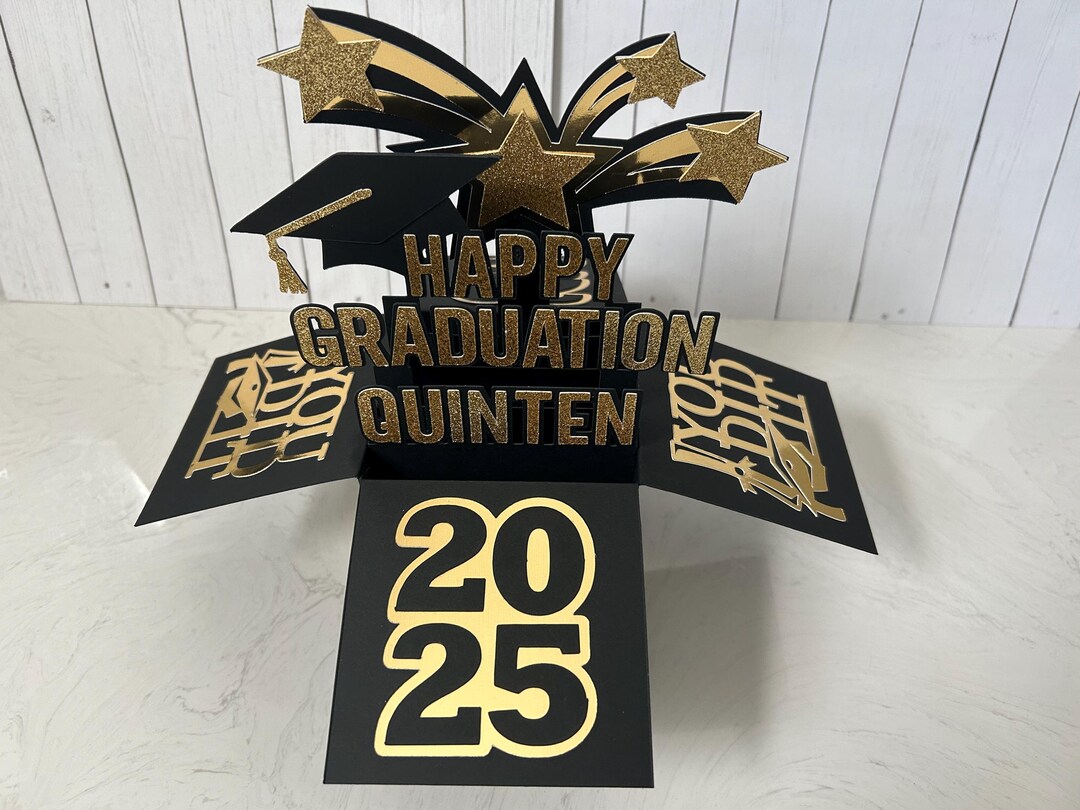 Handmade Graduation Pop up Card: Gift Card Holder - Etsy