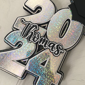 Custom Graduation Cake Topper With 4 Lights, Class of 2024 ...
