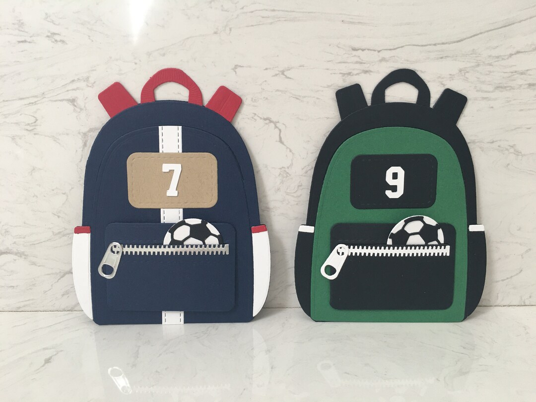Paper Sports Backpack Gift Card Holder, Soccer Gift Card Holder W ...