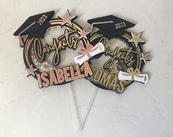 Graduation Cake Topper Grad Cap Cake Topper Personalized - Etsy