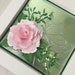 Handmade Paper Flower Shadow Box, Rose Shadow Box, Framed Paper Flowers ...