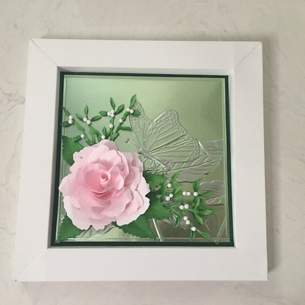 Paper Flower Shadow Box - Etsy
