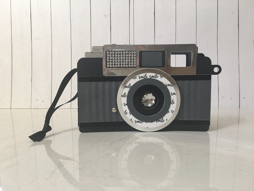 Vintage Camera Popup Box Card, 3D Camera Card, Photography Card ...