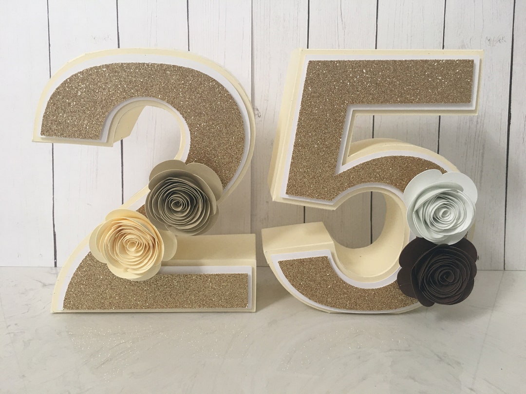 3D Number Box, Birthday Gift Box, Anniversary Gift Box, Party Number ...