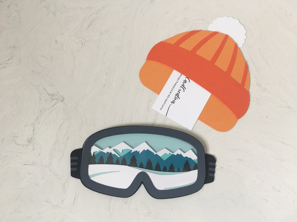 Snow Goggles Gift Card Holder: Winter Sports Gift - Etsy