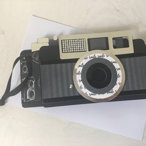 Vintage Camera Popup Box Card, 3D Camera Card, Photography Card ...