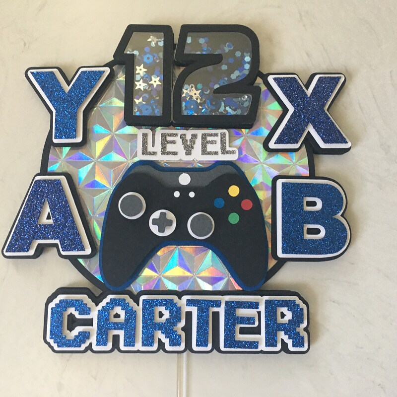 Gaming Cake Topper - Etsy