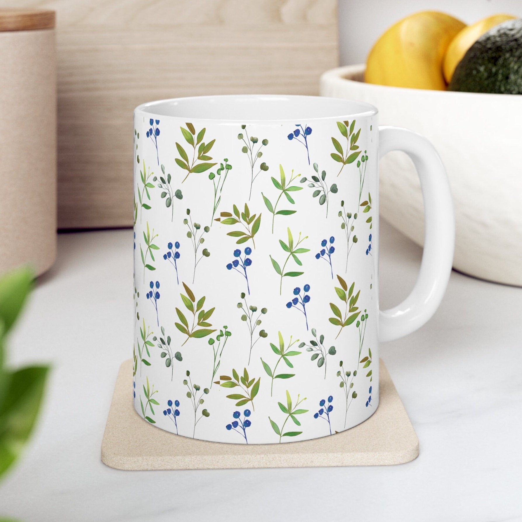 Floral Elegance Coffee Mug Mugs Coffee Mugs Mug Gift Mug Christmas Mugs ...