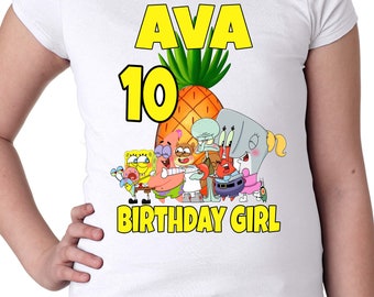 Spongebob Birthday Girl Outfit - Etsy