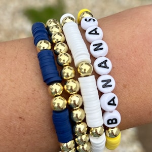 Custom Team Bracelet Stack - Etsy