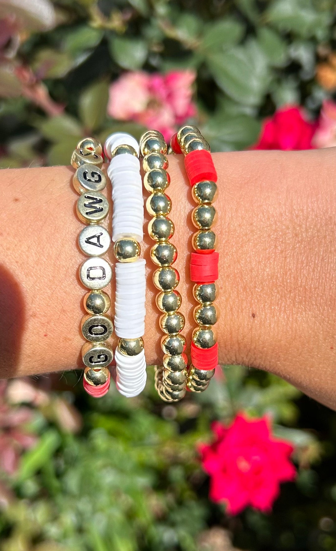University of Georgia Bracelet Stack - Etsy