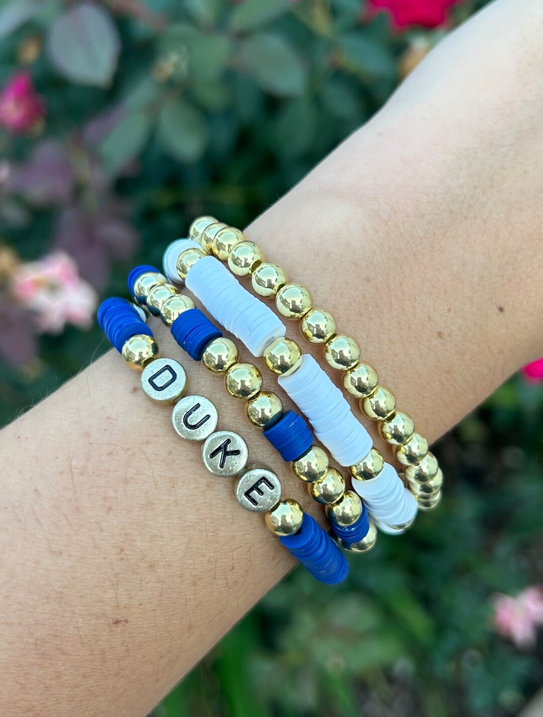 Duke Blue Devils Bracelet Stack - Etsy