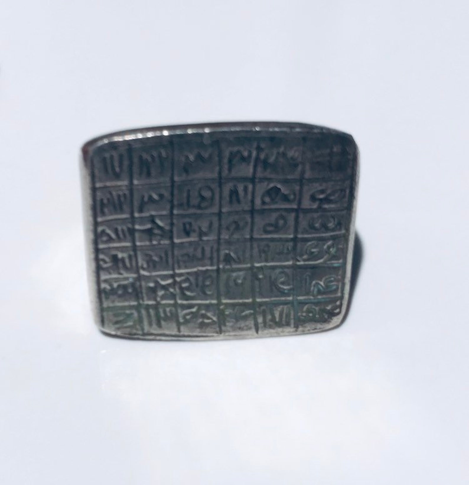 Antique Berber Talisman Silver Ring - Moroccan Tribal Jewelry, Size 9 ...