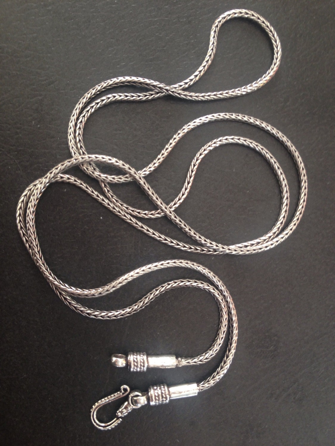 24 Inch Long Sterling Silver Chain Necklace /rope | Etsy