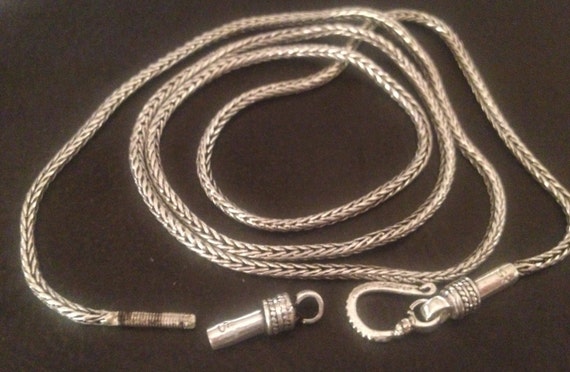 24 Inch Long Sterling Silver Chain Necklace /rope - Etsy Canada