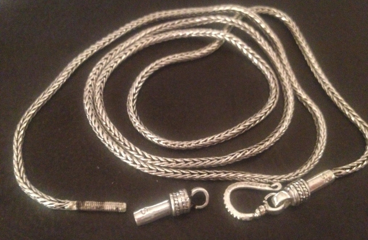 24 Inch Long Sterling Silver Chain Necklace /rope | Etsy