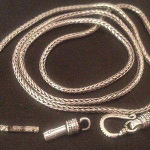 24 Inch Long Sterling Silver Chain Necklace /rope Chain/handmade ...