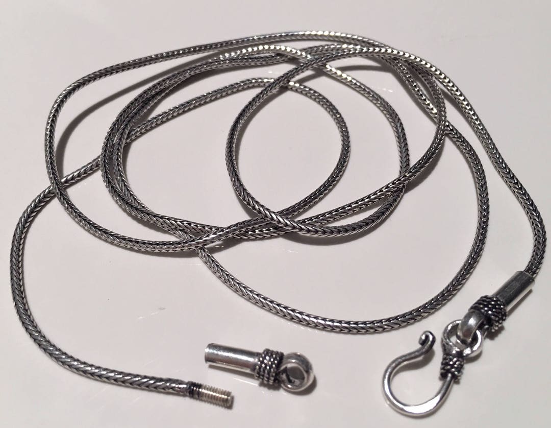 28 Inch Chain , Sterling Silver Chain - Chain Necklace - Snake Chain ...