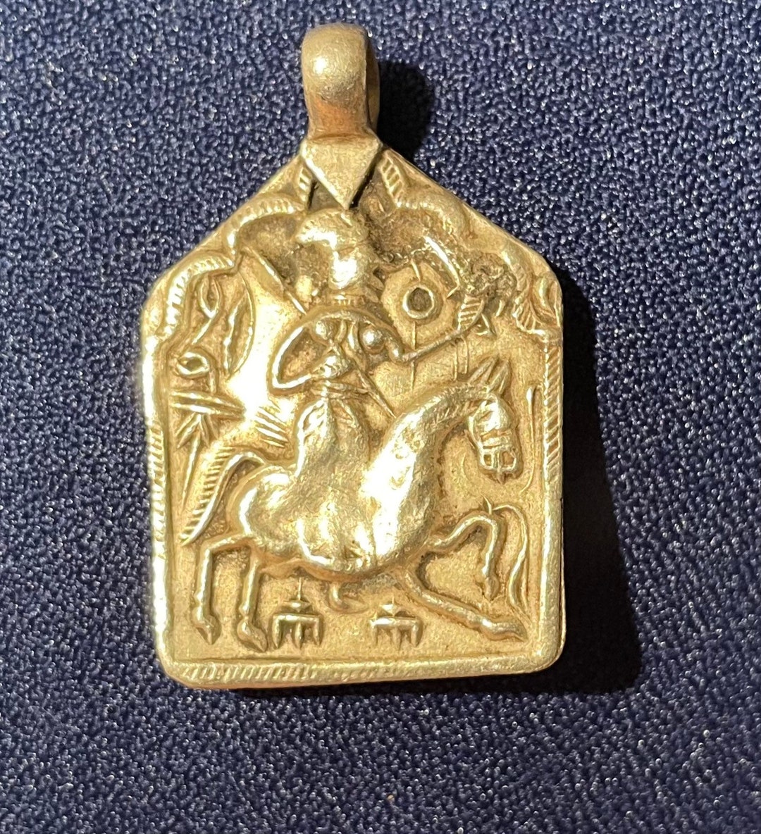 Antique Silver Indian Goddess Pendant - Old Pendant - Goddess Pendant ...