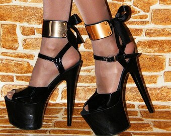 Leather Feet Cuffs - Etsy
