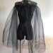 Black Short Tulle Hooded Cape Ethereal Cloak Witch Cape - Etsy