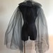 Black Short Tulle Hooded Cape Ethereal Cloak Witch Cape - Etsy