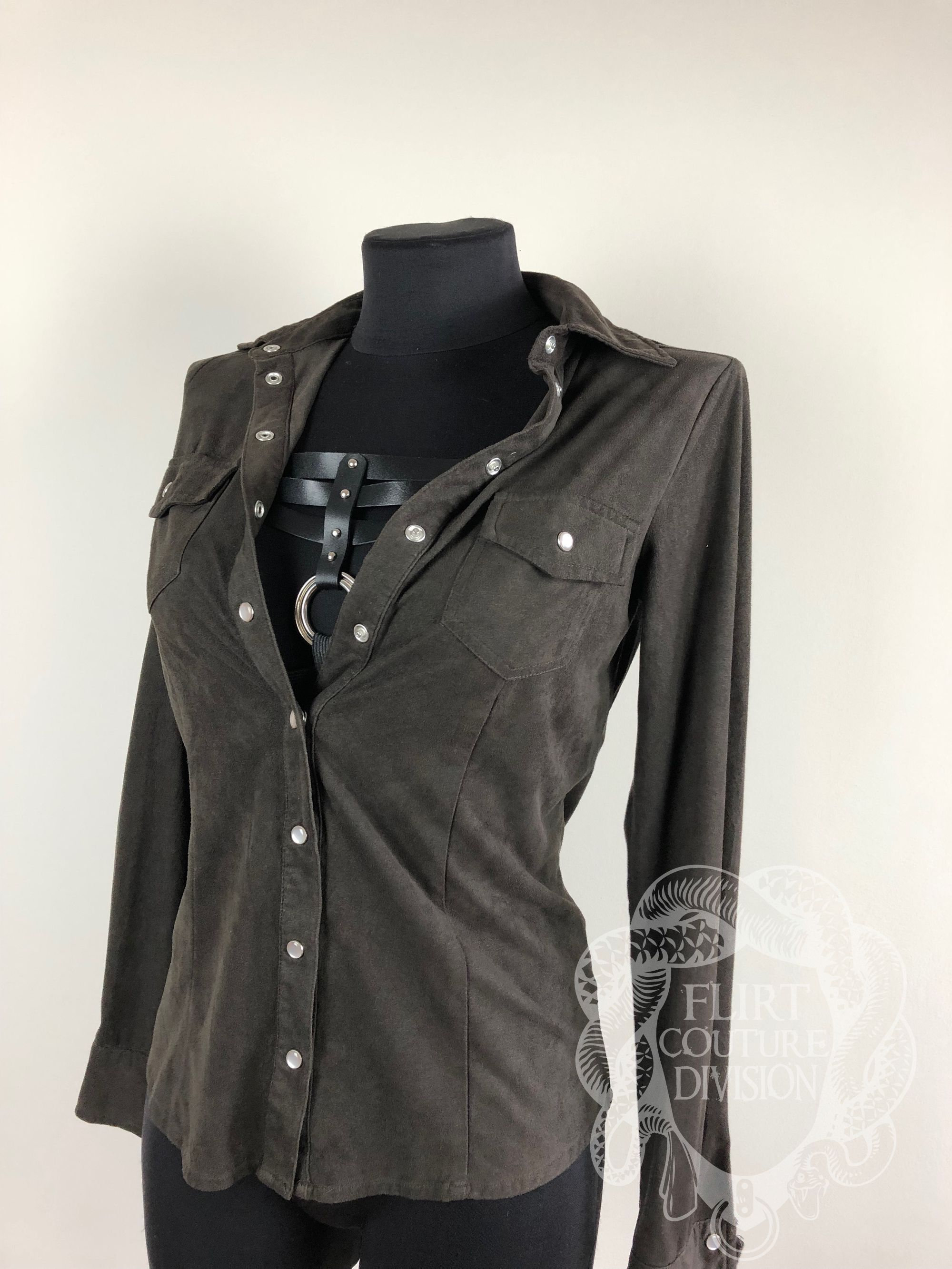 Leather Elastic Harness Open Cup Bra Harness Strappy Bra | Etsy