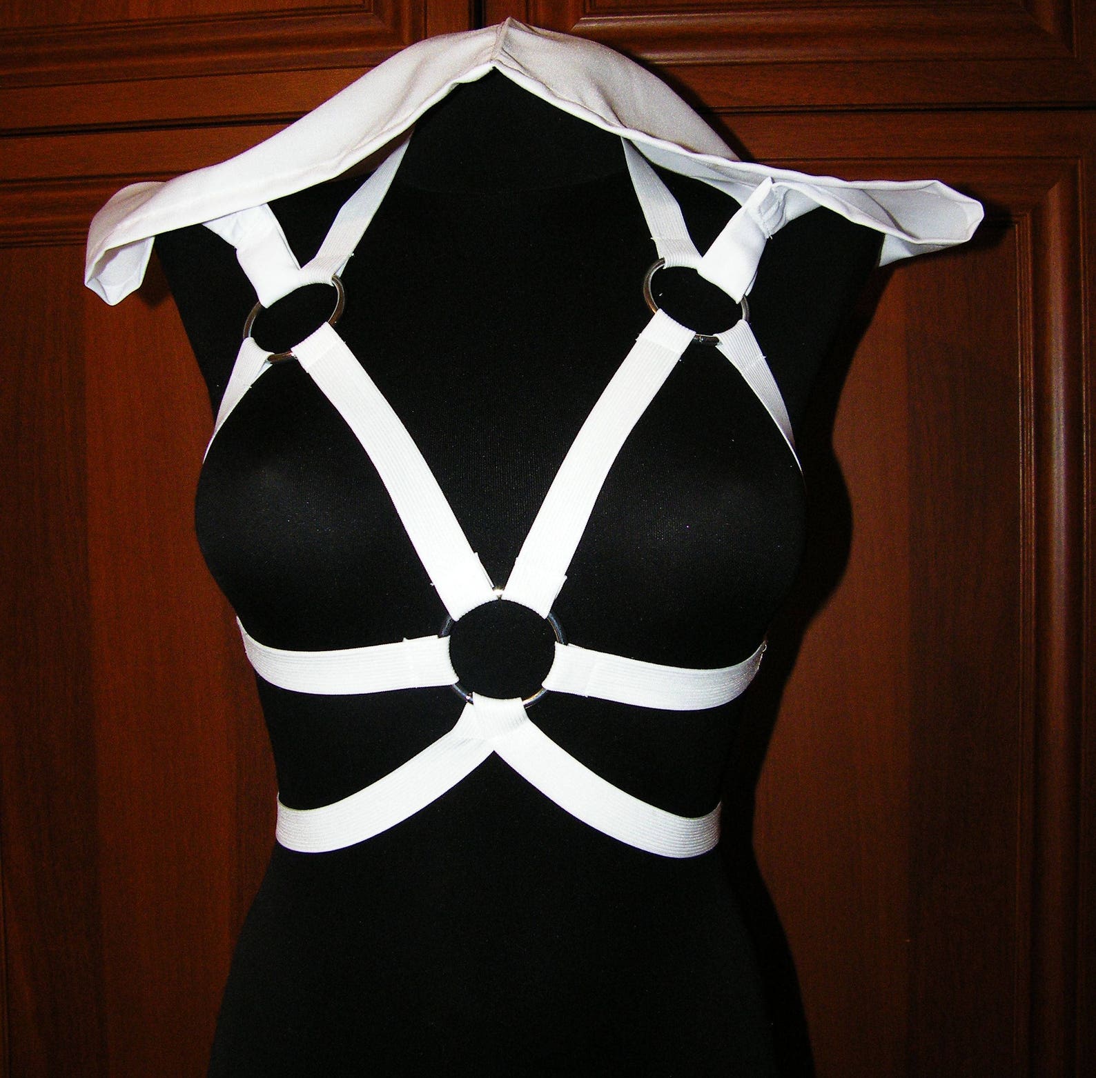 Hooded Chest Harness Hooded Harness Open Cup Bra Halloween | Etsy