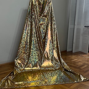 Long Gold Cape,eternal Hologram Cloak, Cloak, Renaissance Medieval Cape ...