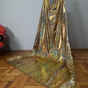 Long Gold Cape,eternal Hologram Cloak, Cloak, Renaissance Medieval Cape ...