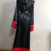 Satin Black Red Robe, Ritual Robe, Long Hooded Robe, Monk Robe, Magical ...