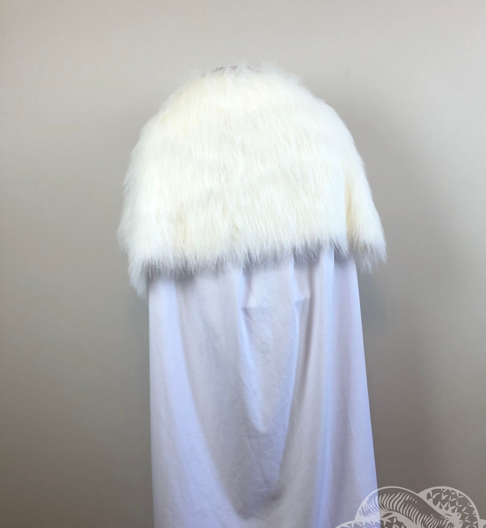 Black Cape Fur Collar Leather Straps Halloween Cape - Etsy