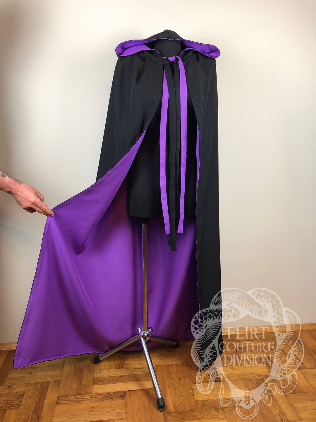 Double Sided Hooded Cloak Vampire Cape Halloween Cloak - Etsy