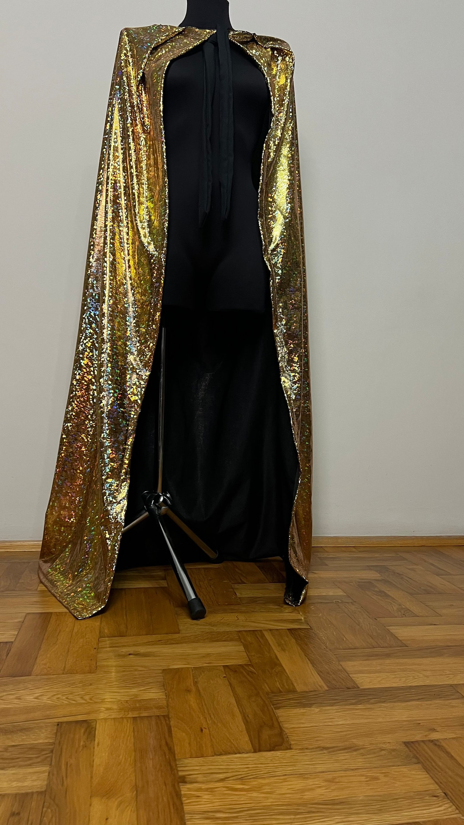 Gold Cape Gold Hologram Cloak Cloak Arm Wrestling Cape - Etsy