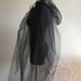 Black Short Tulle Hooded Cape Ethereal Cloak Witch Cape - Etsy