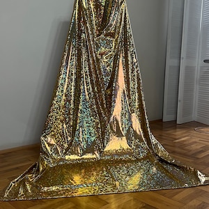 Long Gold Cape,eternal Hologram Cloak, Cloak, Renaissance Medieval Cape ...